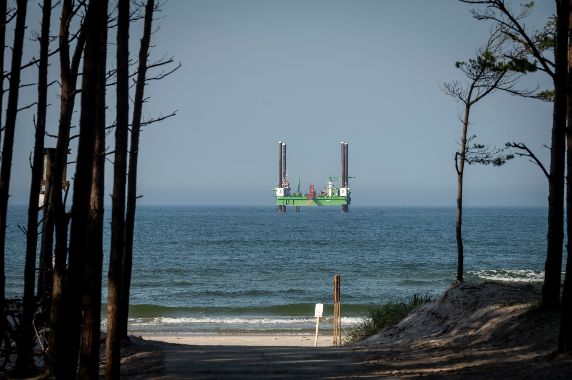 Pierwsze połączenie farmy wiatrowej Baltic Power z lądem
