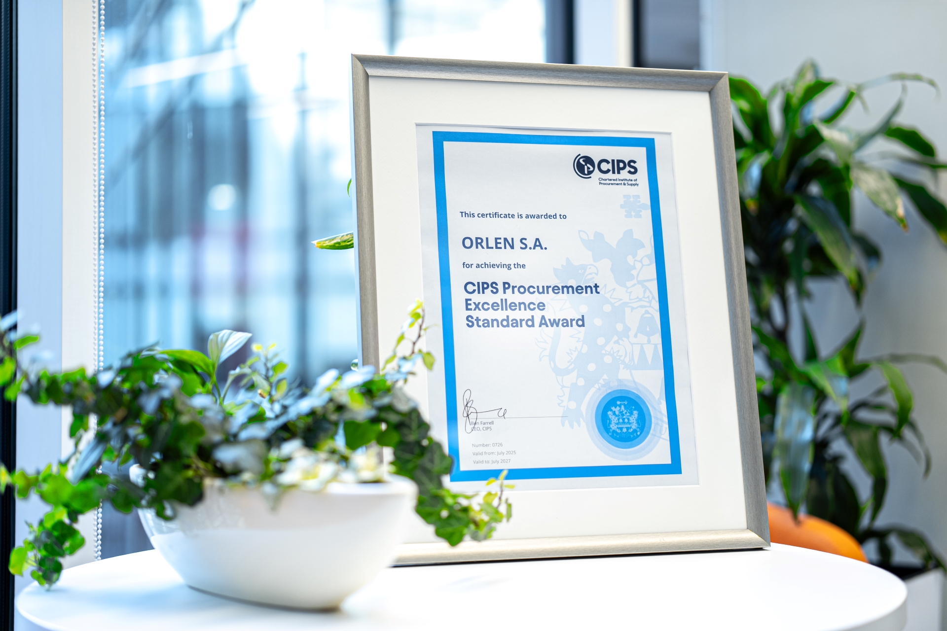 ORLEN achieves CIPS certification, confirming global procurement standards
